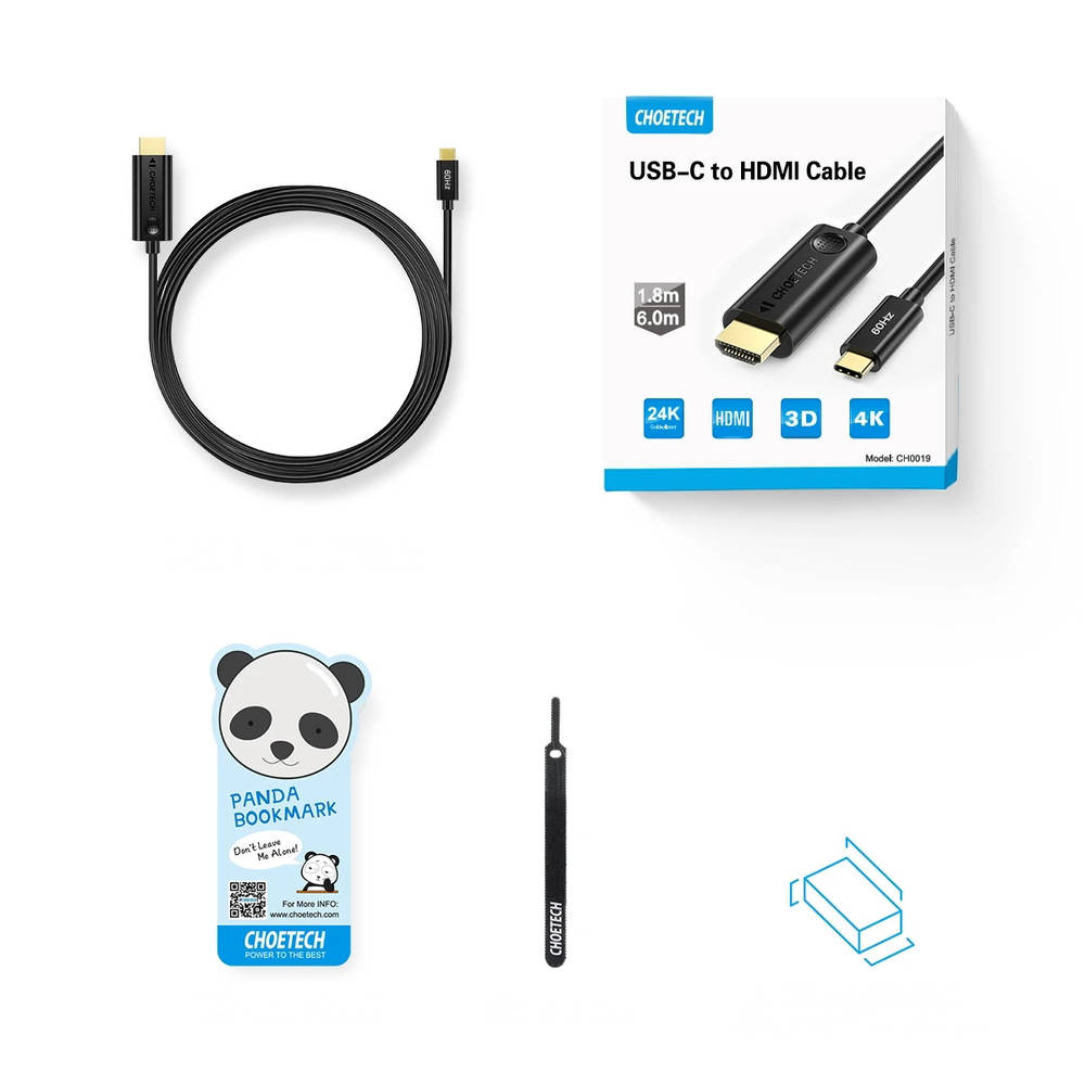 Choetech one-way cable adapter adapter from USB Type C (male) to HDMI 2 ...