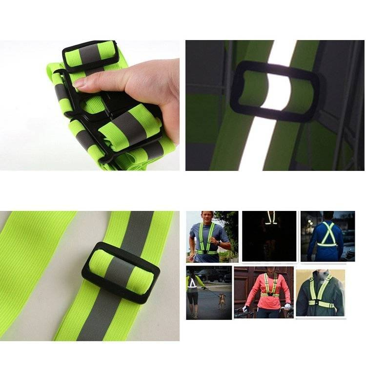 Unisex Adjustable Reflective Safety Harness Vest Orange - Choetech.eu ...